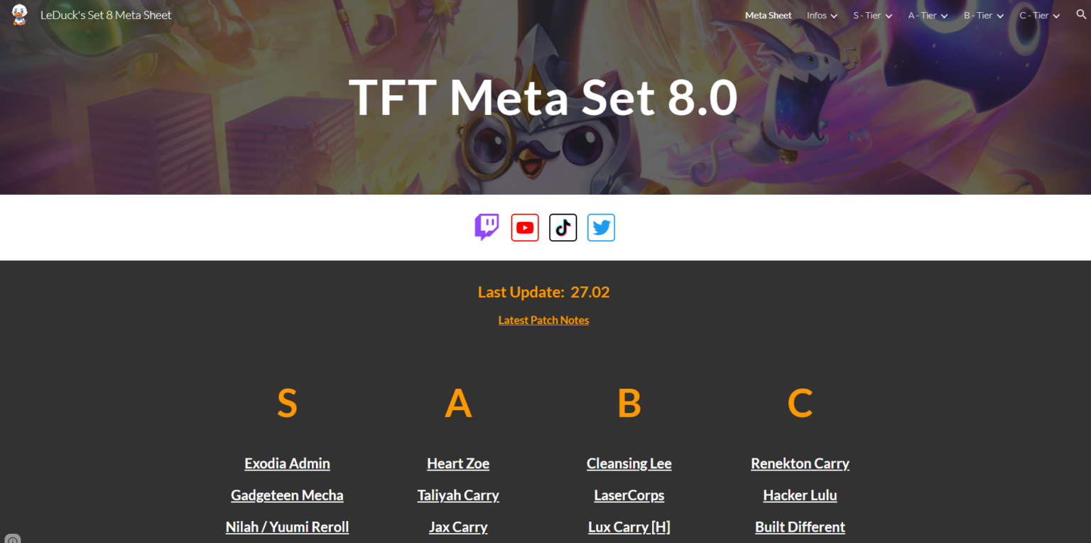 TFTおススメ攻略サイトまとめ - 黒柴の日常